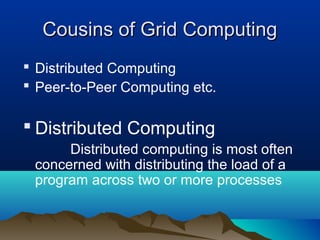 Grid computing | PPT