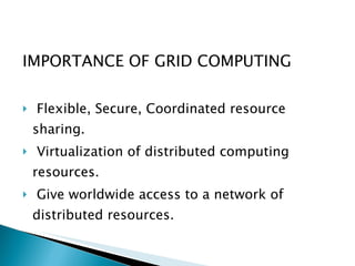 Grid computing ppt 2003(done) | PPT