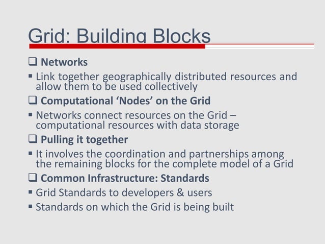 Grid computing the grid | PPT