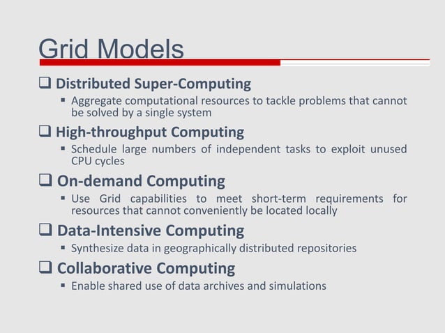 Grid computing the grid | PPT