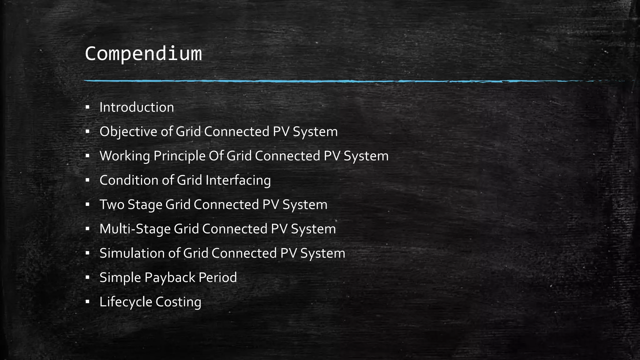 Grid Connected PV Systems | PPTX