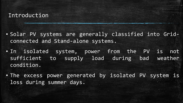 Grid Connected PV Systems | PPTX