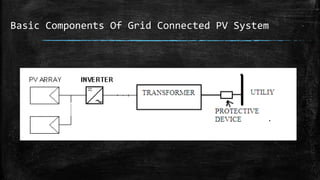 Grid Connected PV Systems | PPTX