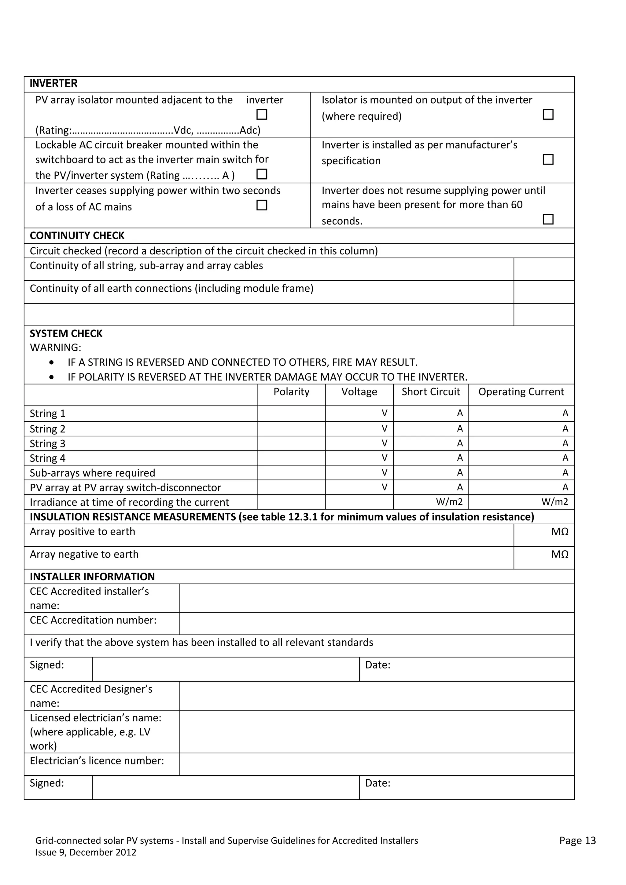 Grid+connect+pv+install+and+supervise+guidelines+cec+issue+9Grid ...