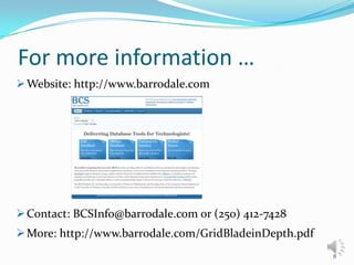 Grid DataBlade - short | PPTX | 3-D Graphics | Computer Software and Applications