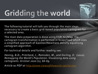 Creating gridded cartograms: Israel and the Palestine Territories | PPT