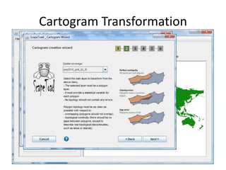 Yet another population cartogram: Creating gridded cartograms using ArcGIS and ScapeToad | PPTX ...