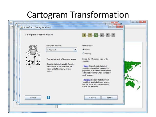 Yet another population cartogram: Creating gridded cartograms using ArcGIS and ScapeToad | PPTX ...