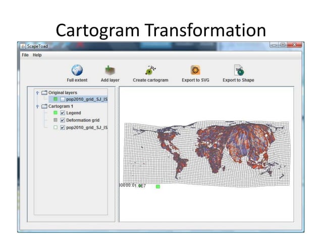 Yet Another Population Cartogram Creating Gridded Cartograms Using