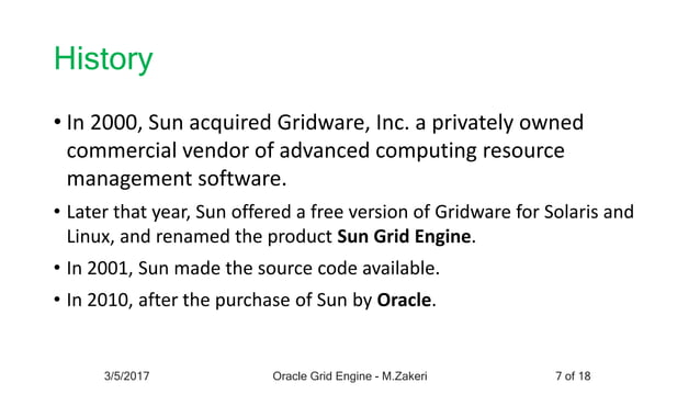 Introduction to Oracle Grid Engine | PPT