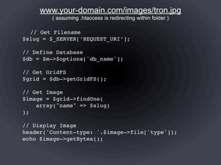 Serving Images with GridFS | PPT