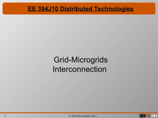 Microgrids Interconnections PPT Reference | PPT