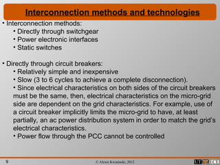 Microgrids Interconnections PPT Reference | PPT