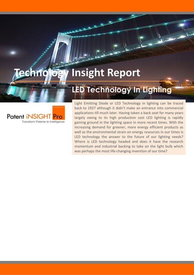 Technology Insight Report LeDs In Lighting | PDF | Physics | Science
