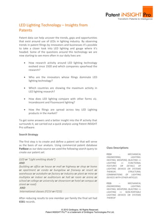 Technology Insight Report LeDs In Lighting | PDF | Physics | Science