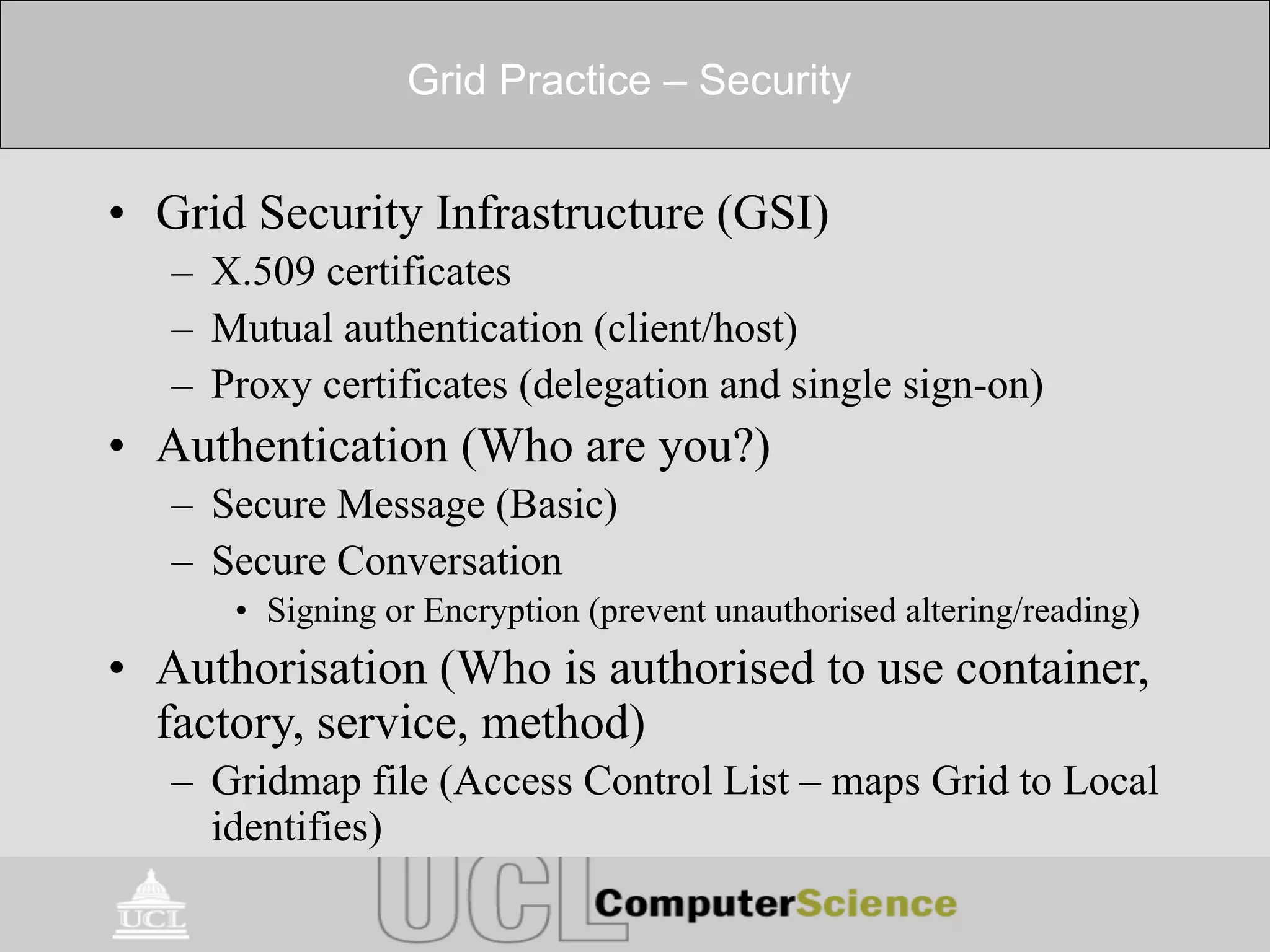 Grid Middleware – Principles, Practice and Potential | PPT