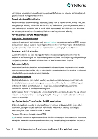Grid Modernization: Transforming the Future of Energy Infrastructure | PDF