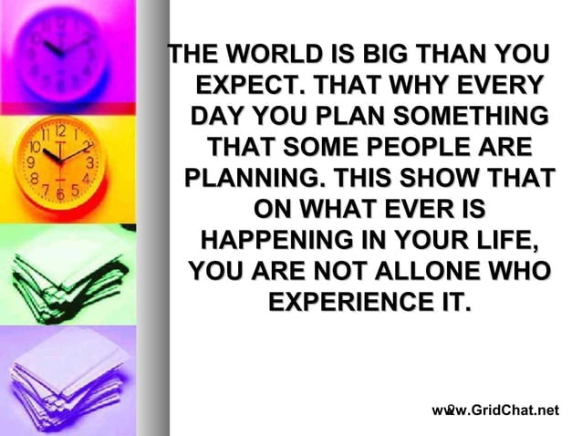 Grid motivations and advices chat | PPT