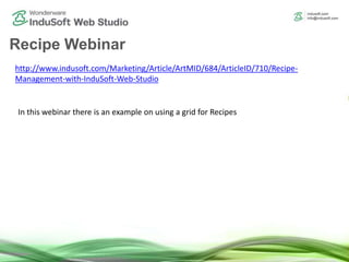 Grid Objects in InduSoft Web Studio | PPTX | Databases | Computer Software and Applications