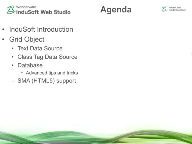 Grid Objects in InduSoft Web Studio | PPTX | Databases | Computer Software and Applications