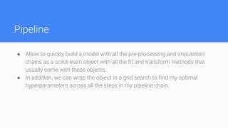 Grid search, pipeline, featureunion | PPTX
