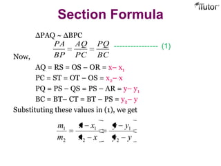 Geometry (Grid & section formula) | PPTX