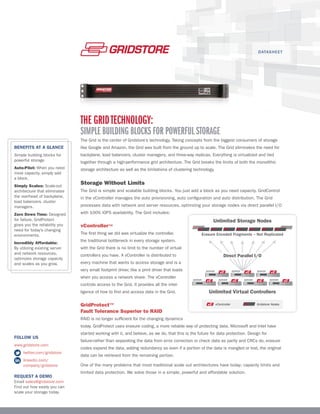 Gridstore datasheet-grid technology | PDF