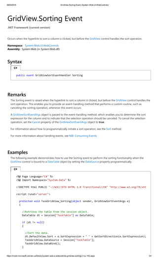 Grid View Sorting C Ode Pdf 