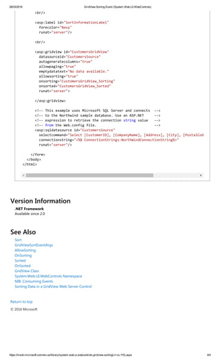 Grid view sorting-c-ode | PDF