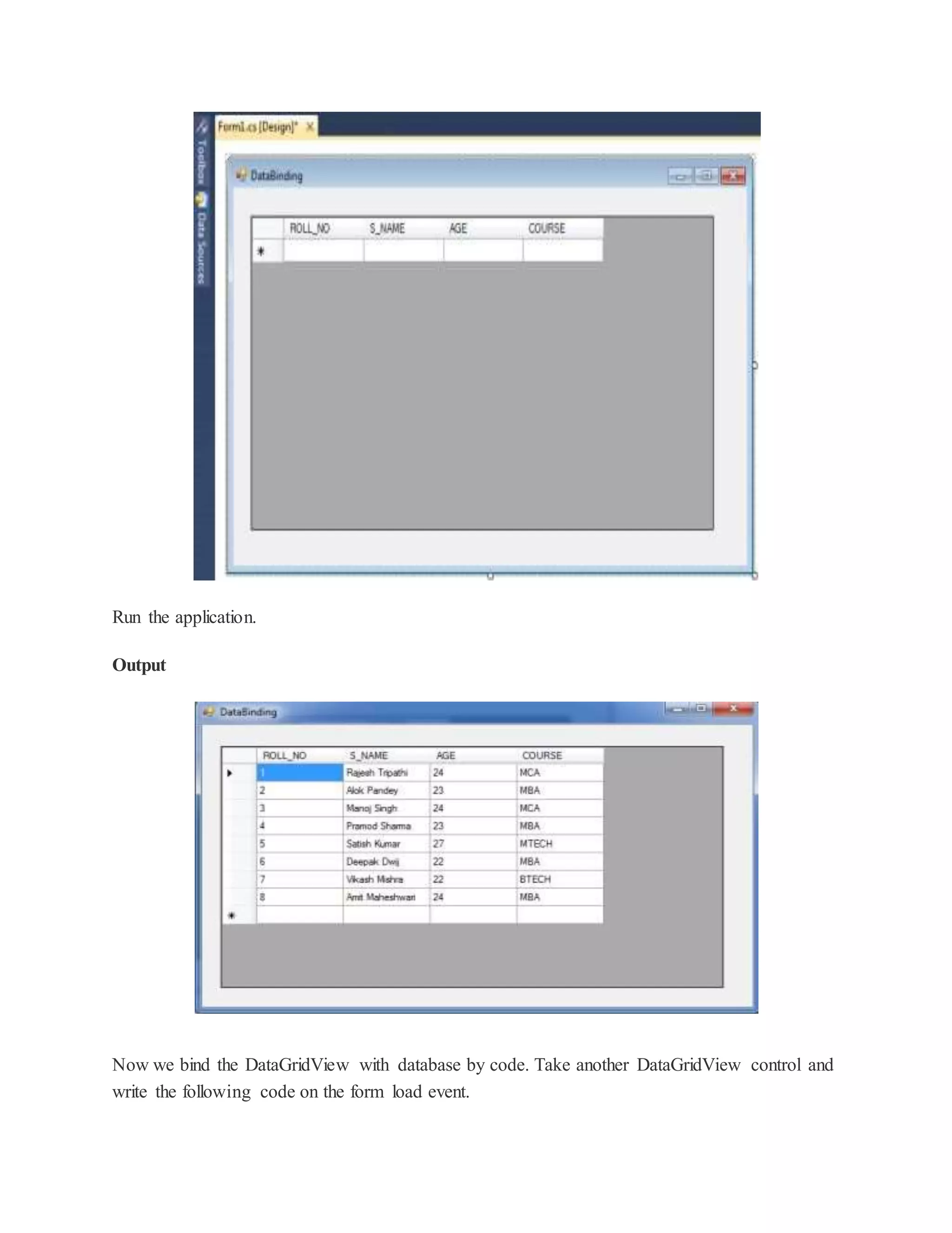 Grid view control | DOCX