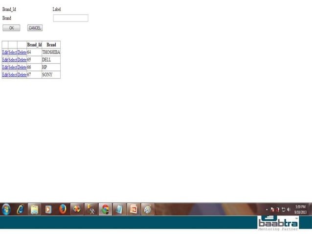 Grid view in asp.net