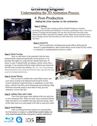 3D Animation Process and Workflow | PDF