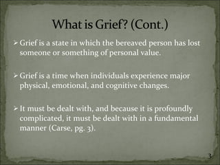 Grief | PPT | Physical Therapy | Wellness