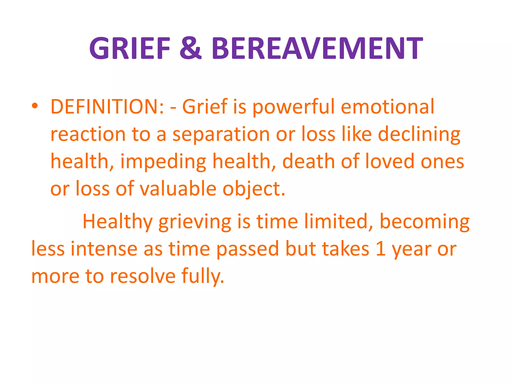 Grief | PPTX