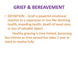 Grief | PPT | Free Download