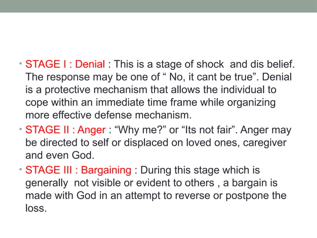 Grief.stages ofgrief.griefprocess.denialpptx | PPTX | Cancer | Diseases ...