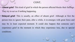 Grief and bereavement | PPTX