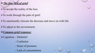 Grief and bereavement | PPTX