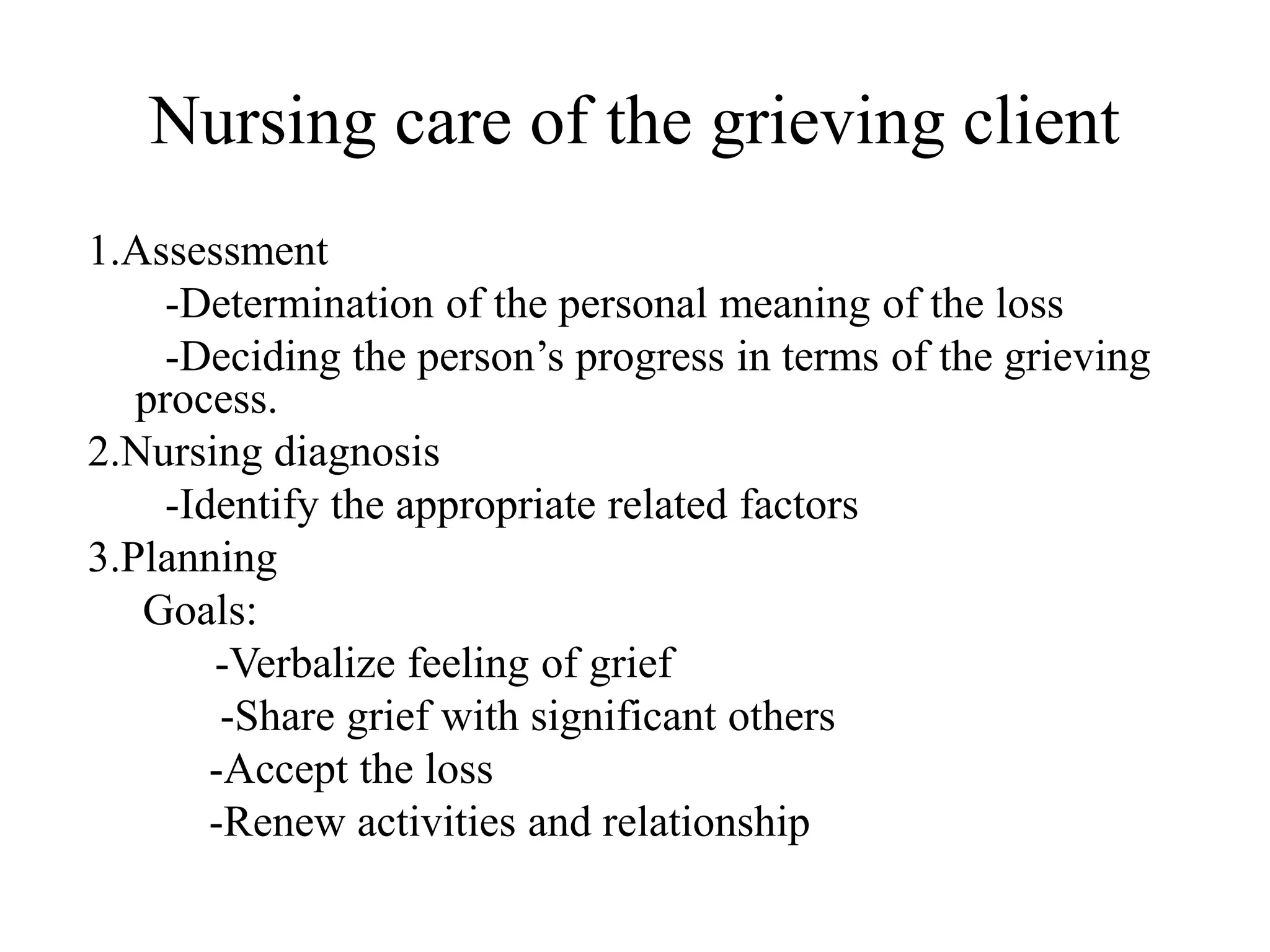 Grief and grieving | PPTX