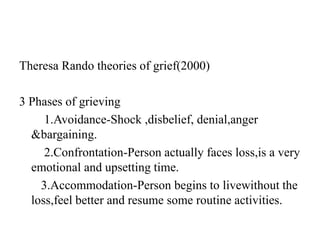 Grief and grieving | PPTX