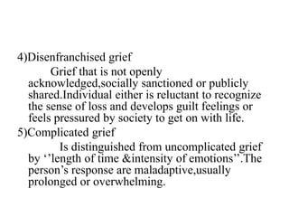 Grief and grieving | PPTX