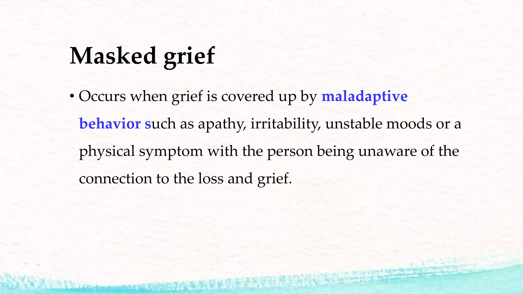 Grief and loss | PPTX