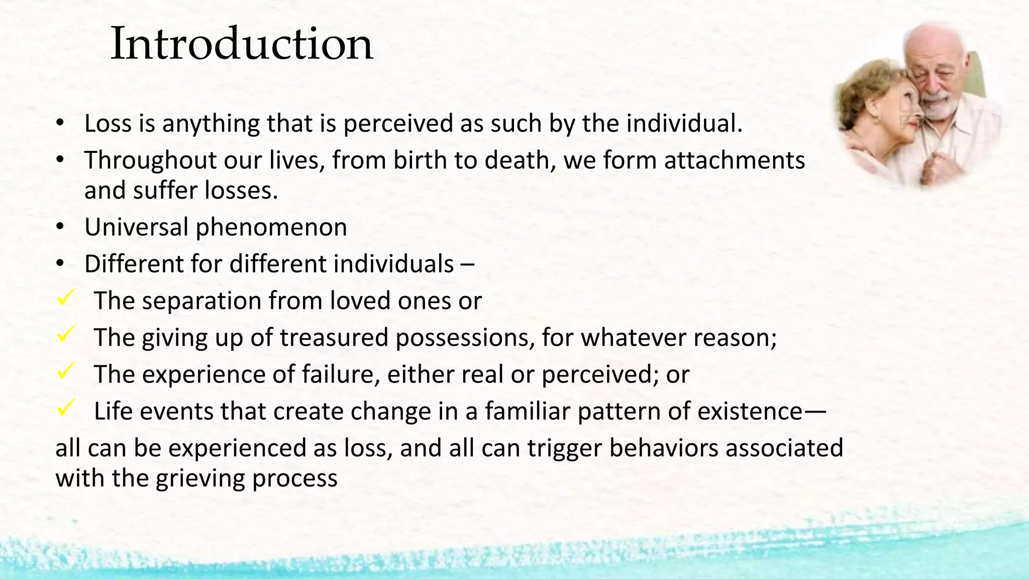 Grief and loss | PPTX