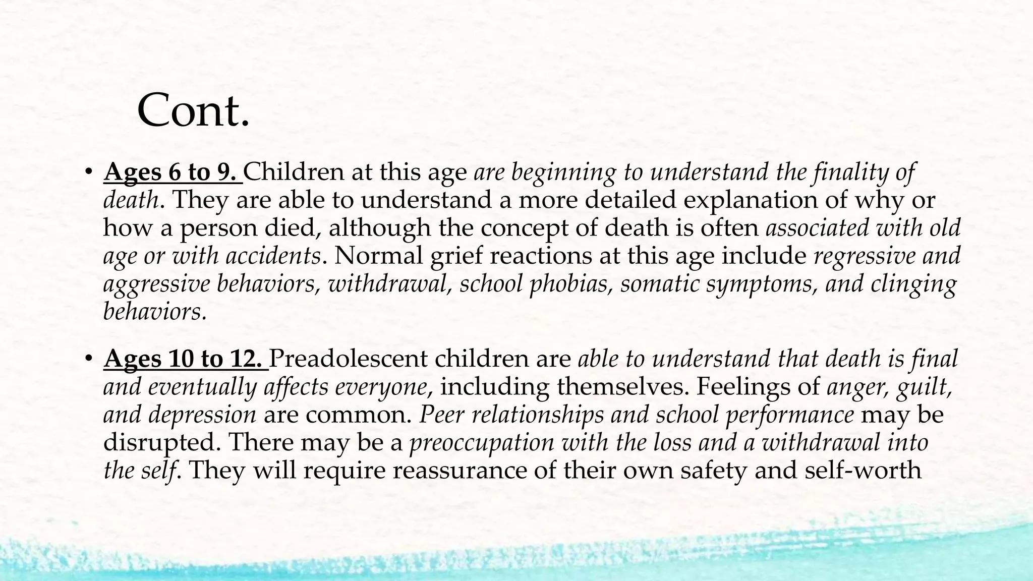 Grief and loss | PPTX