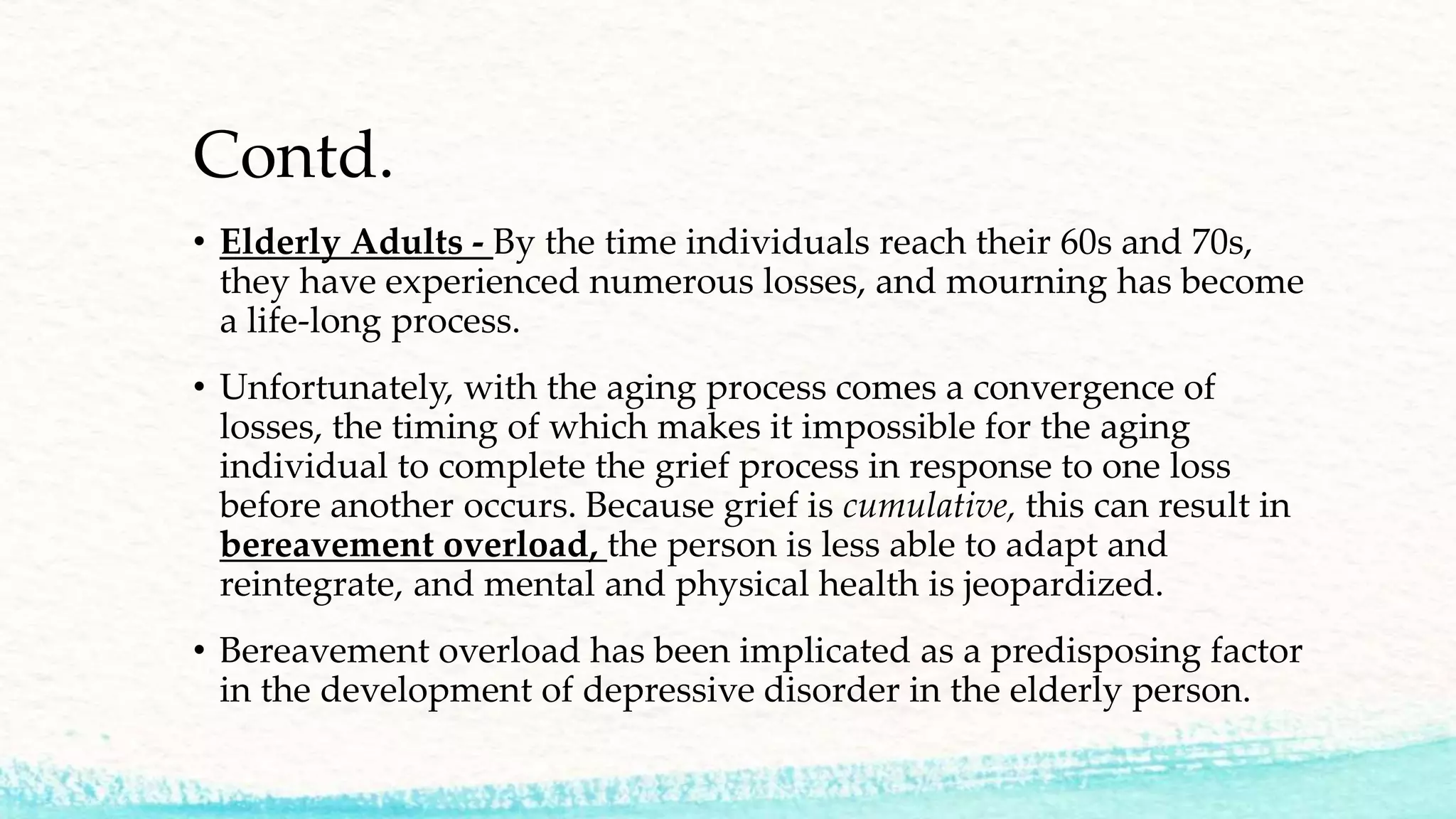 Grief and loss | PPTX