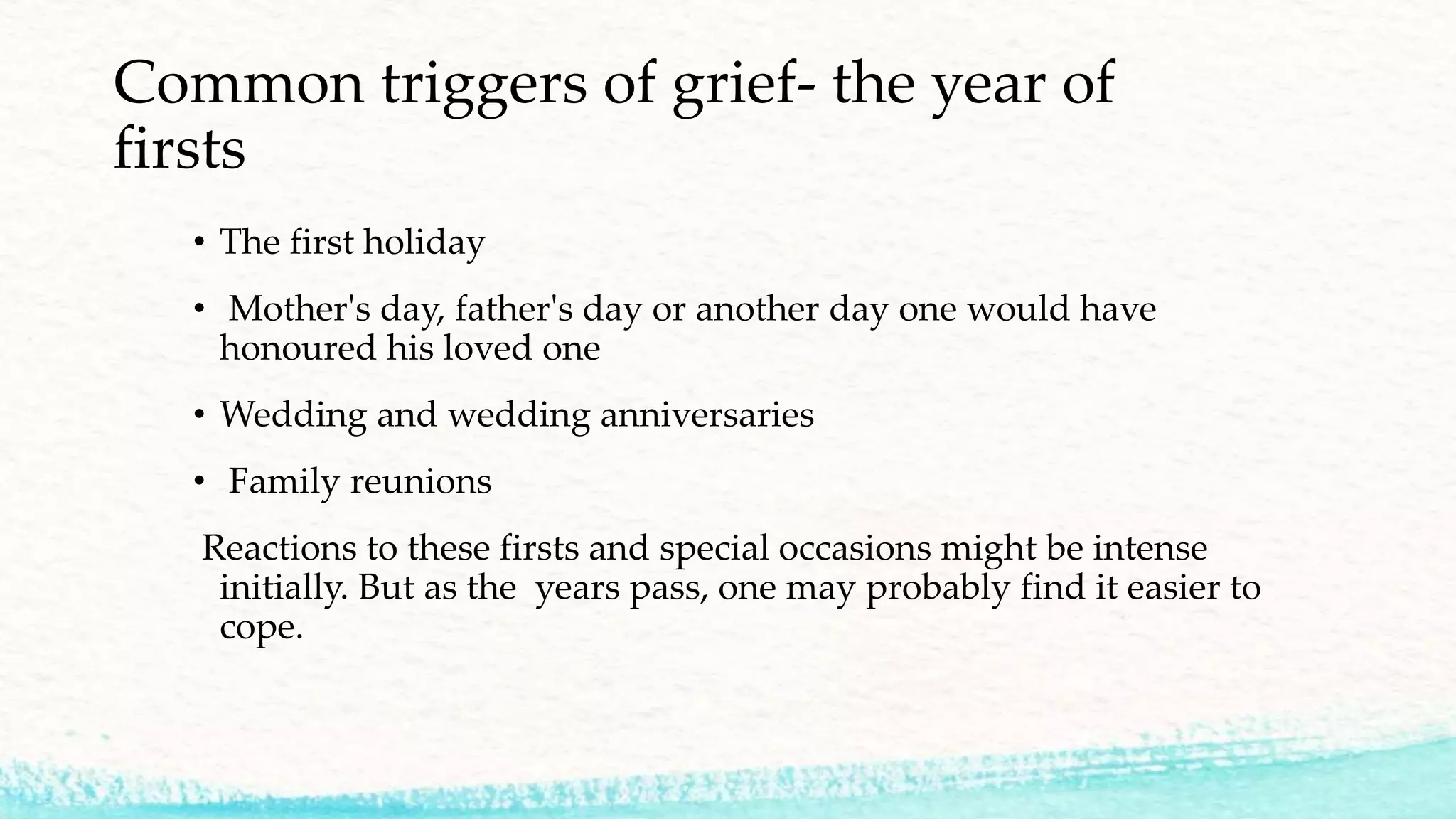 Grief and loss | PPTX