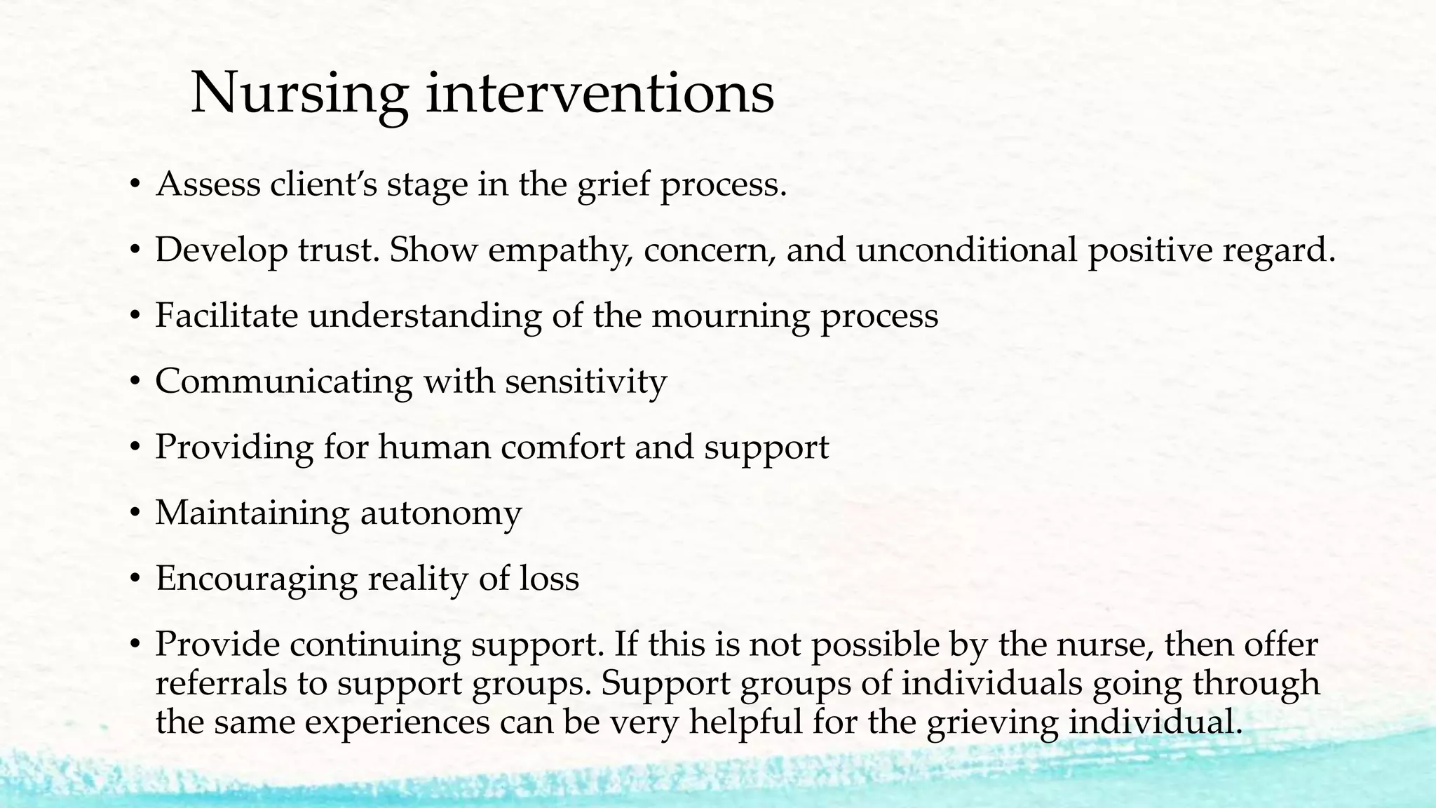 Grief and loss | PPTX