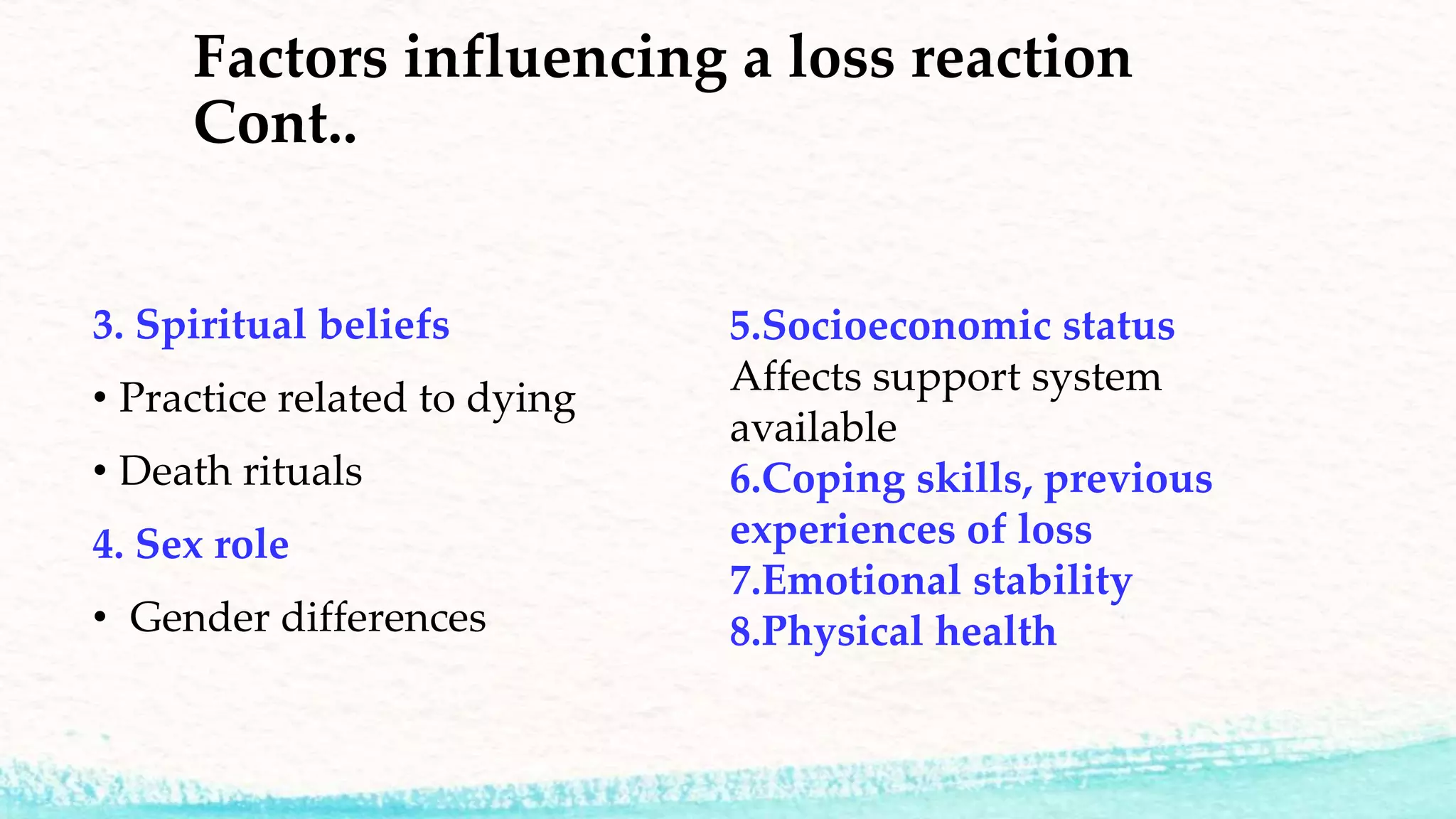 Grief and loss | PPTX