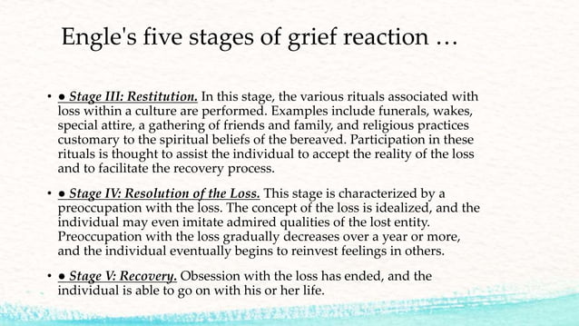 Grief and loss | PPTX