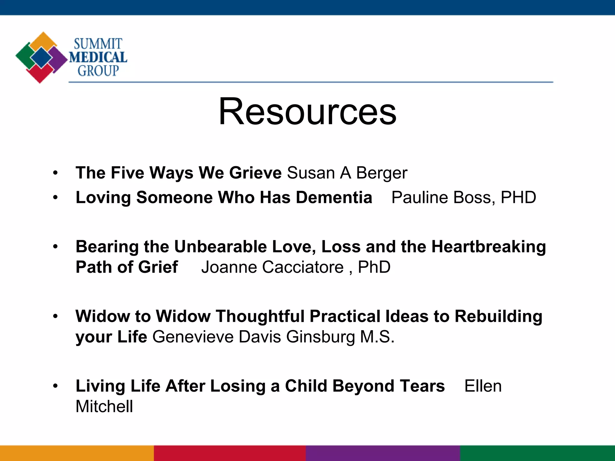 Living and Coping with Grief and Loss - 1.29.18 - Margaret S. Clarke ...